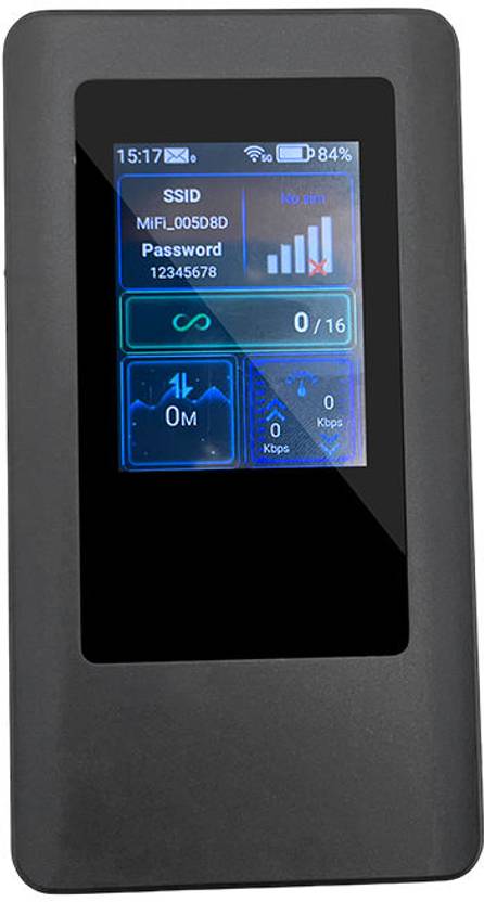 AUSHA 5G MiFi Portable WiFi Hotspot Wireless Dongle with All Sim Support Router 2.4 GHz, 5 GHz ...