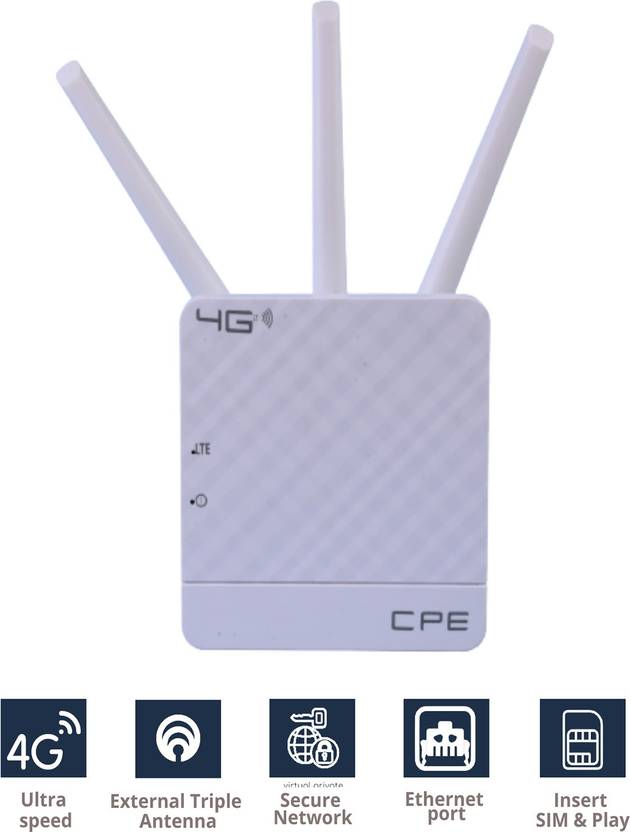 GONINE 4G CPE 300Mbps,WiFi 4G Sim Router Insert Sim and Play with Micro ...