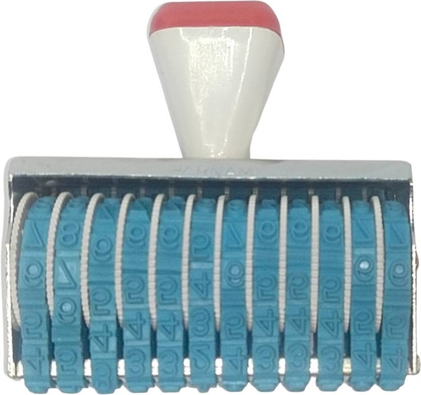 VAHISSH 12 Digit numbering rubber stamp with basic symbols Numbering ...