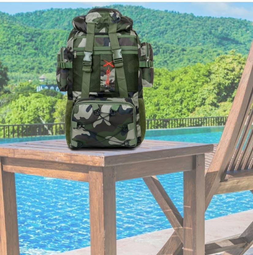 Woodgear 80 liter army training water proof for indian army Rucksack - 80 L Multicolour - Price ...