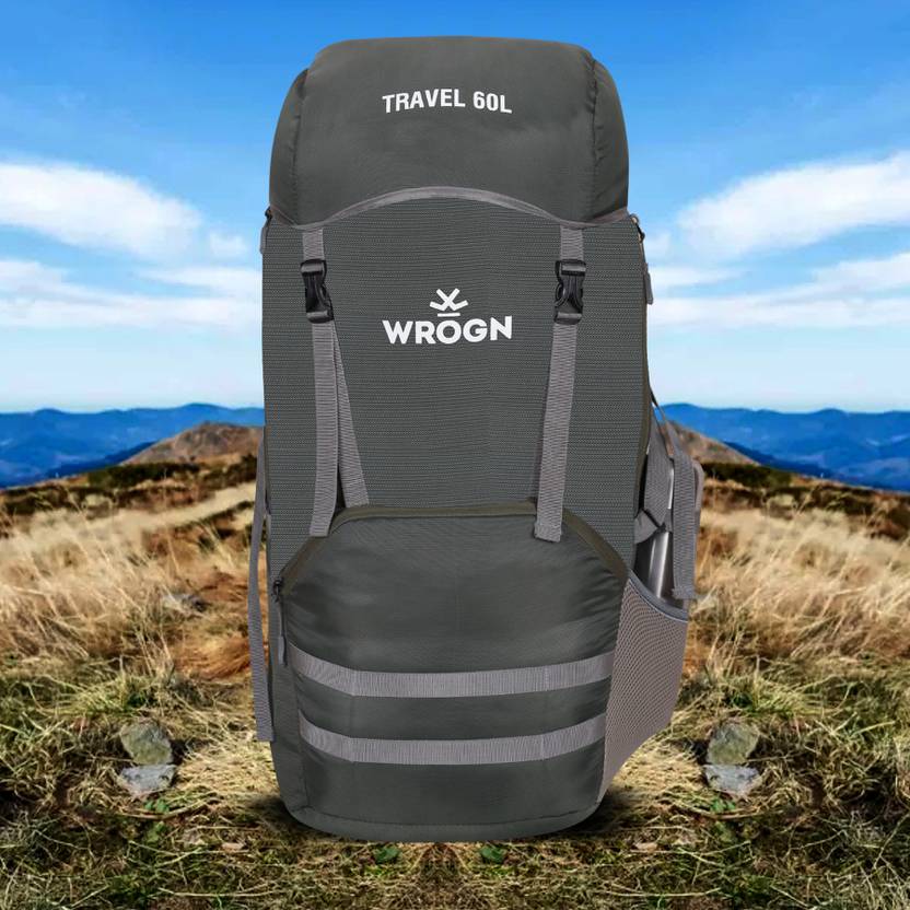 WROGN Adventure- 60L Travel Backpack For Hiking Trekking Bag, Camping ...