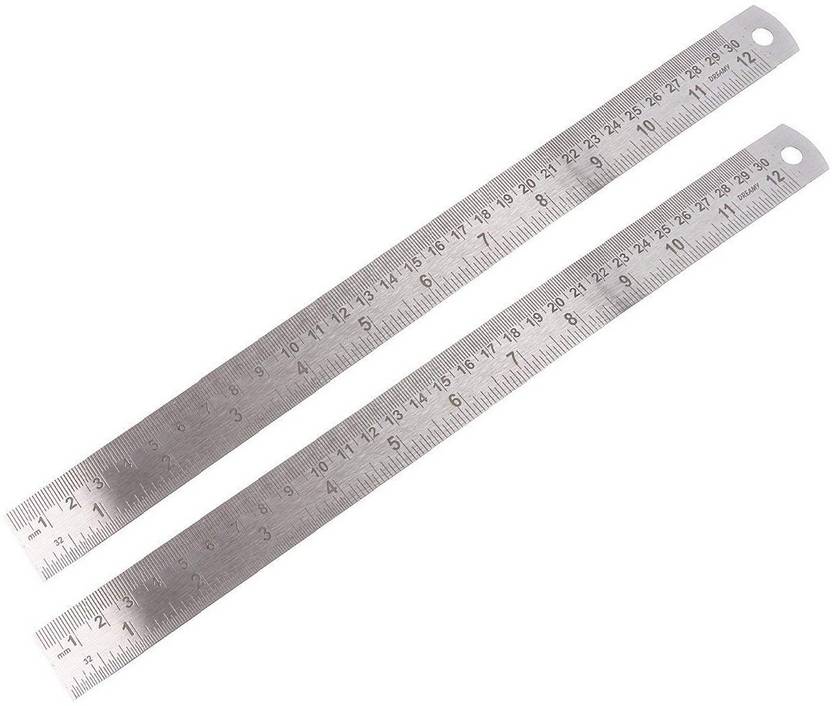Flipkart.com | ILT - (2PCS) Steel Scale/Ruler 1 Foot (30 cm/ 12") iron ...