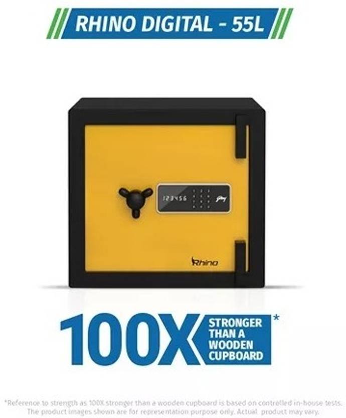 Godrej Rhino 55L Digital Home Locker Safe Locker Price in India - Buy ...