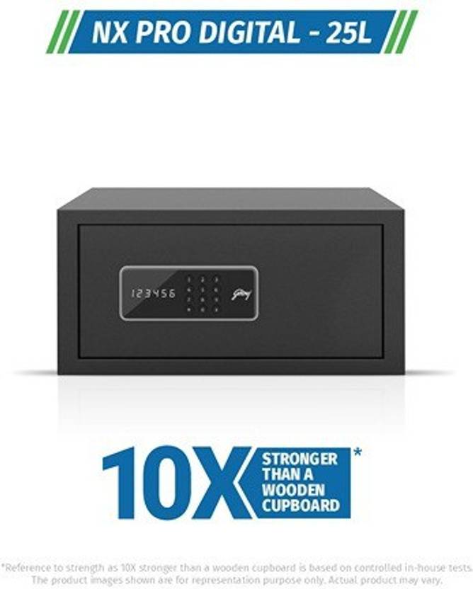 Godrej NX Pro Digital (25L) Ebony Home Locker Safe Locker Price in ...