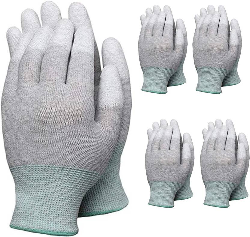 SS & WW Electronic Workshop ESD Safety Gloves ( PACK OF 5 PAIR ) Latex ...
