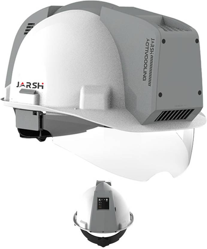 Jarsh ActivCooling Helmet InBuilt Battery with Clear Visor Safety Cap ...
