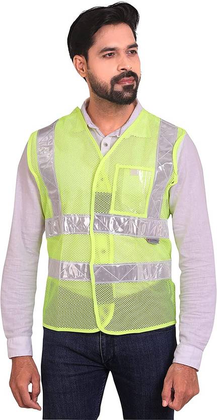 90 Degree Safety Waistcoats |Safety Jacket of Net Jali with 2 Inch ...