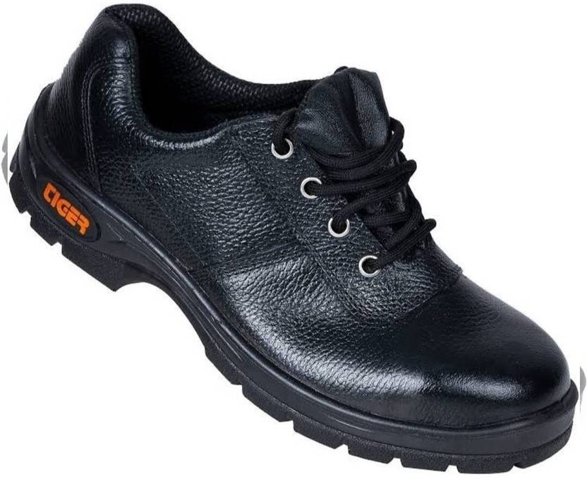 TIGER Steel Toe Grain Leather Safety Shoe Price in India - Buy TIGER ...