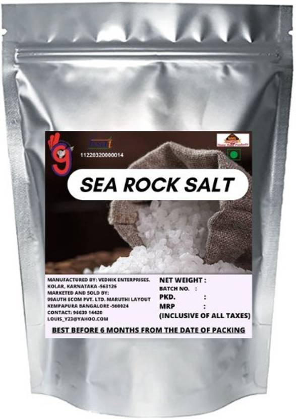 99Auth Natural Sea Rock Salt 50g. Zero Mixing Rock Salt Price in India ...