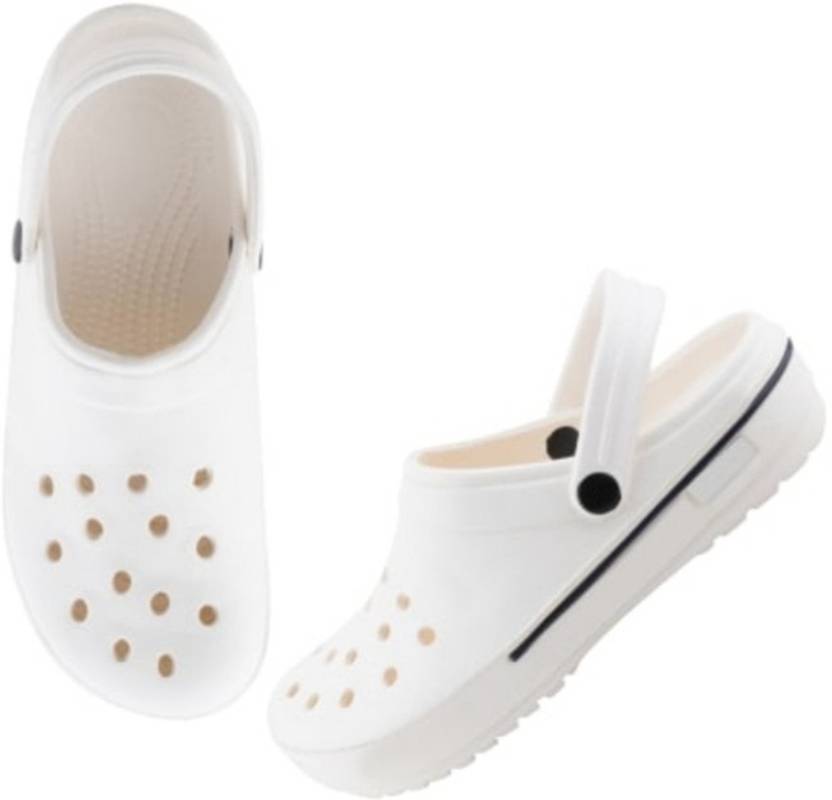 ND SIGN STUDIO Men White Clogs - Buy ND SIGN STUDIO Men White Clogs ...