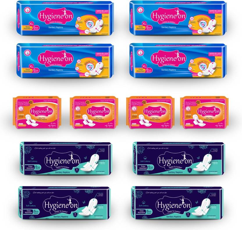 Hygiene-On Ultra Thin/ Straight XL /Straight Regular Sanitary Pad | Buy ...