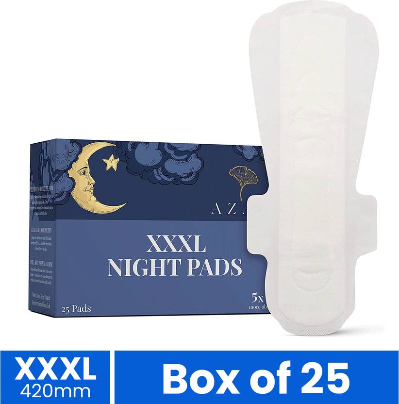 AZAH Ultra-Absorbent Night Pads | XXXL Pads | Overnight Protection ...