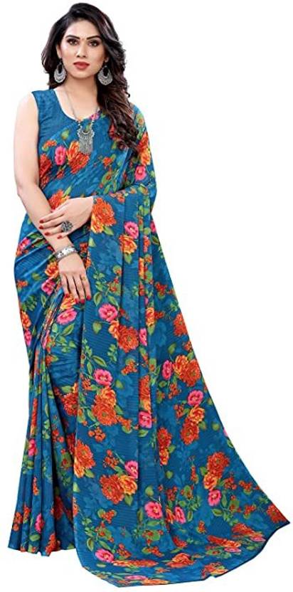 Buy jhfjf Printed Bhagalpuri Jacquard Gold Sarees Online @ Best Price ...