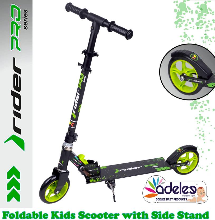 ODELEE Rider Pro Scooty with Side Stand, 3 Adjustable Height - Rider ...