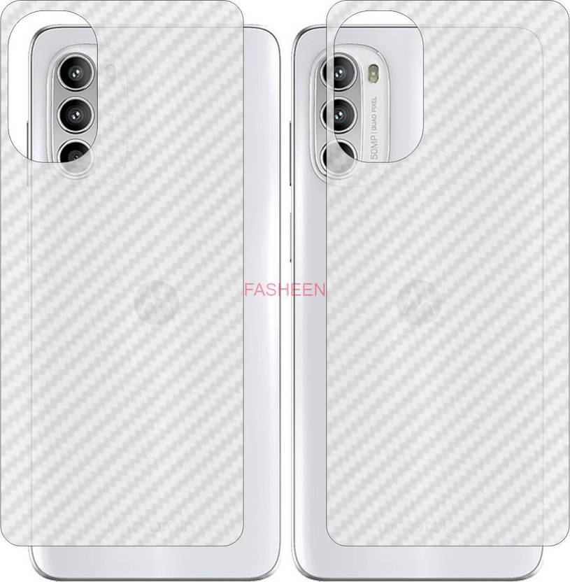 Fasheen Back Screen Guard for MOTO G62 5G (3D Carbon Fiber Finish ...