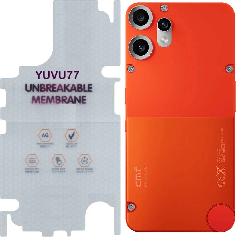 yuvu77 Back Screen Guard for CMF Phone 2 Pro 5g, Membrane 360 coverage ...
