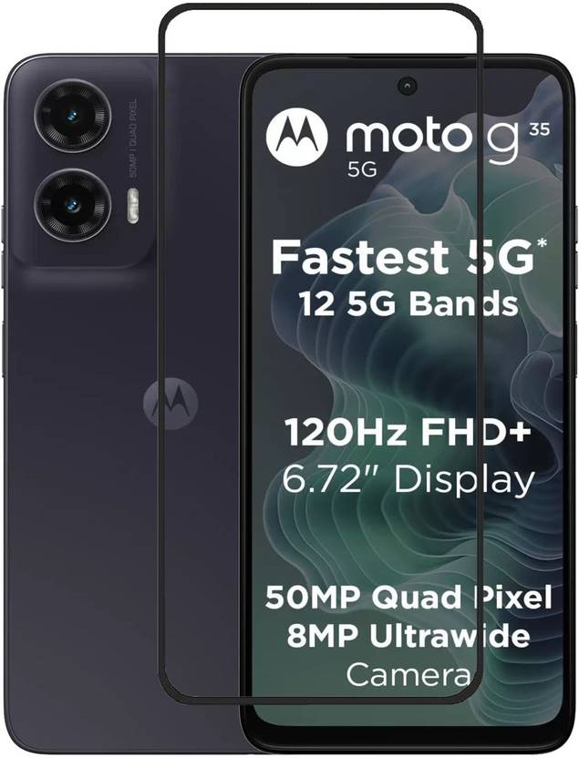 Flipkart SmartBuy Edge To Edge Tempered Glass for Moto G35 5G, Motorola ...