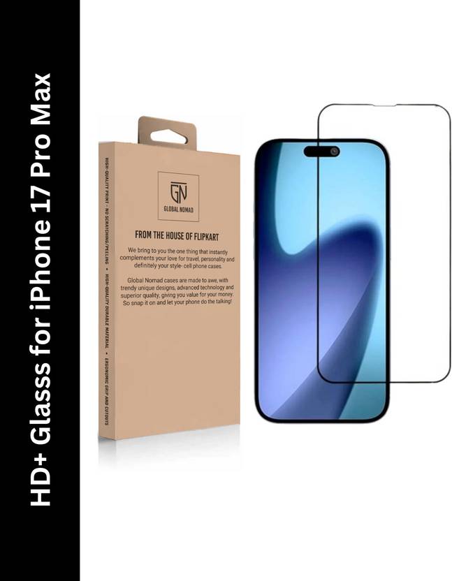 GLOBAL NOMAD Edge To Edge Tempered Glass for Apple iPhone 17 Pro Max, iPhone 17 Pro Max - GLOBAL ...