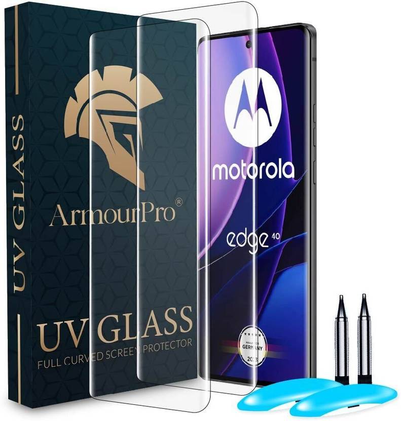 ArmourPro Edge To Edge Tempered Glass for Motorola Edge 40, Moto edge ...