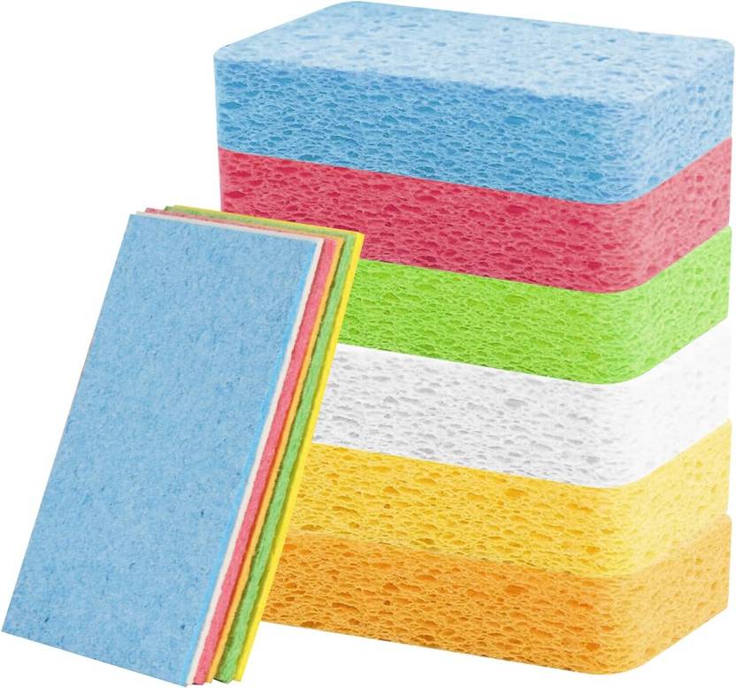 TATSAM Biodegradable Cellulose Kitchen Sponge – Eco Non-Scratch ...