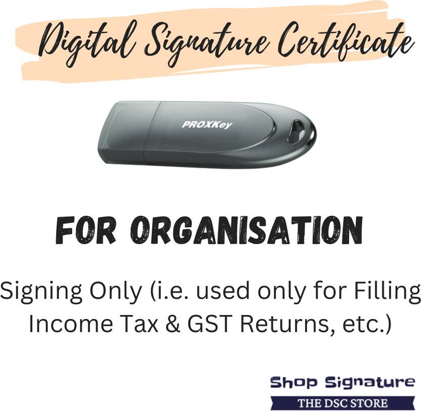 Pantasign Digital Signature Certificate (DSC) for Organization with ...