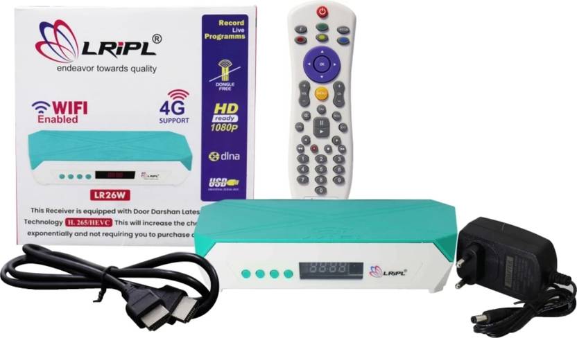 LRIPL LR26W HD MPEG-4 Set Top Box for Free to Air Channels with Wifi ...