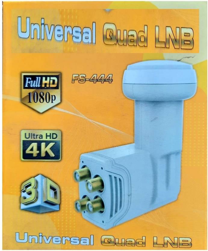 BALRAMA 4 Way Universal Quad LNB 4 Port LNB Satellite TATA Sky Airtel ...