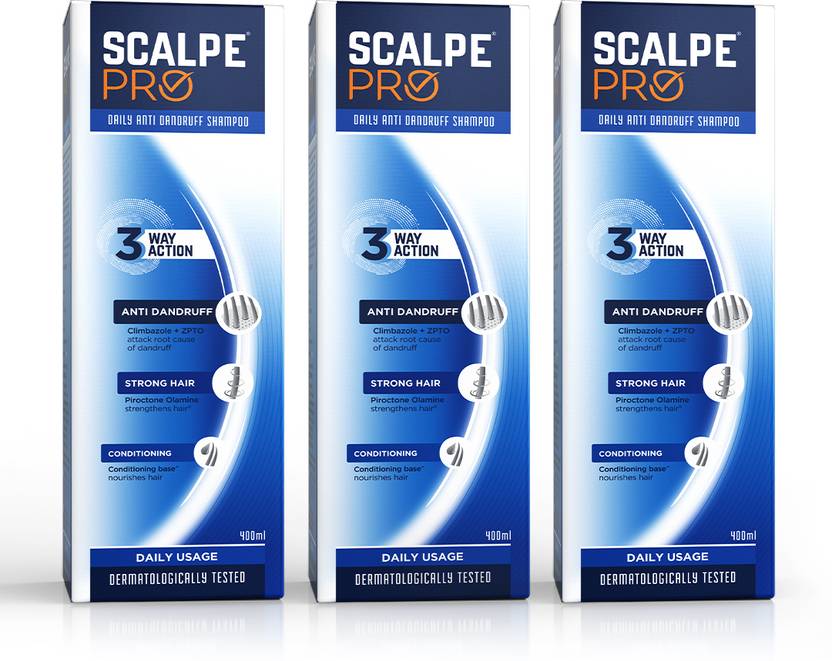 Scalpe Pro Anti dandruff Shampoo 400ml x Pack of 3 - Price in India ...