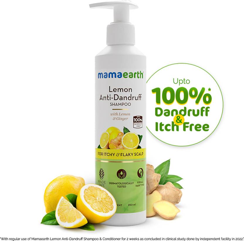 Mamaearth Lemon Anti Dandruff Shampoo For Itchy And Flaky Scalp With