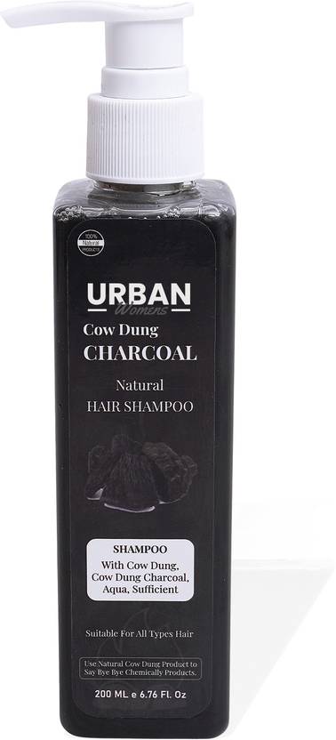 Urban womens Cow Dung Charcoal Hair Shampoo-No Sulphate, No Parabens ...