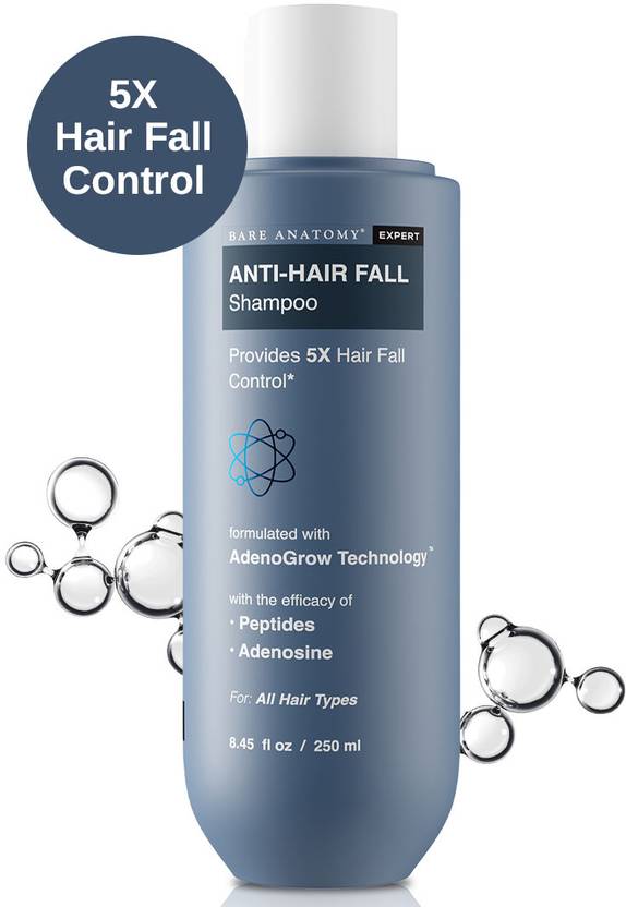BARE ANATOMY Anti Hair-Fall Shampoo with Adenosine & Peptides| Sulphate ...