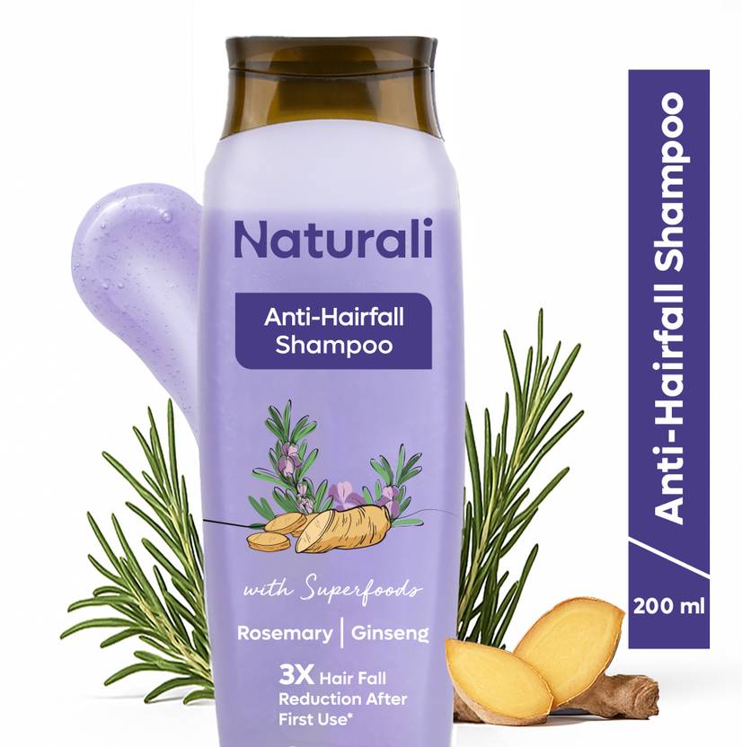 Naturali Anti Hairfall Shampoo with 3x Control | With Rosemary, Biotin ...