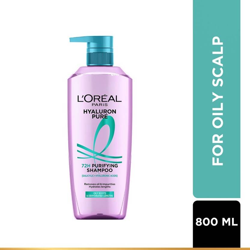 Loréal Paris Hyaluron Pure 72h Purifying Shampoo For Oily Scalp Dry