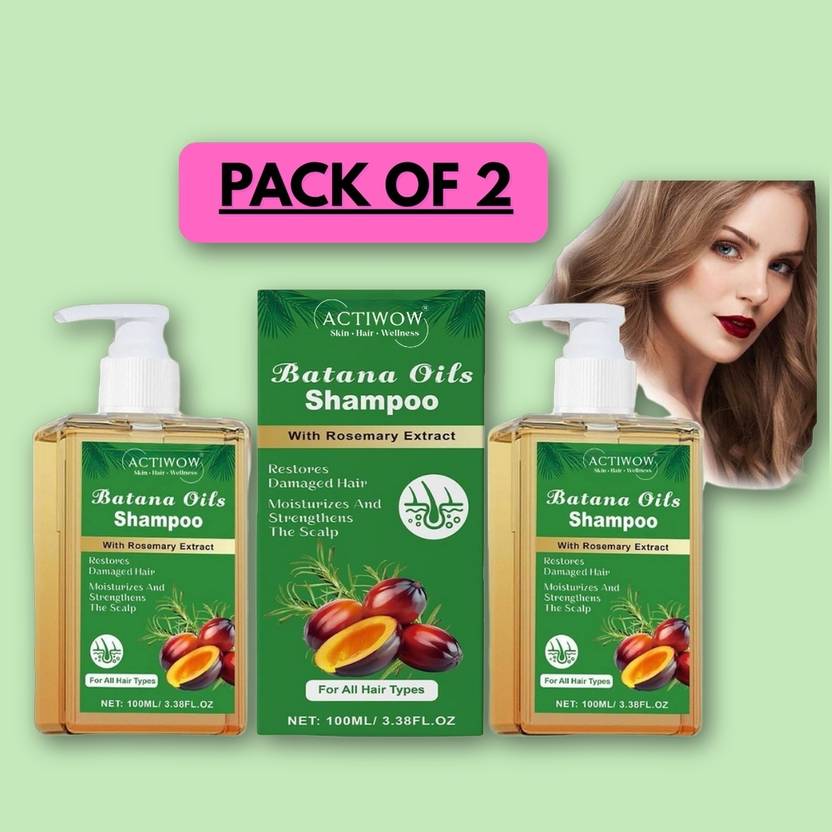 ACTIWOW Batana Oil Shampoo for Clean Soft Finish - Price in India, Buy ...