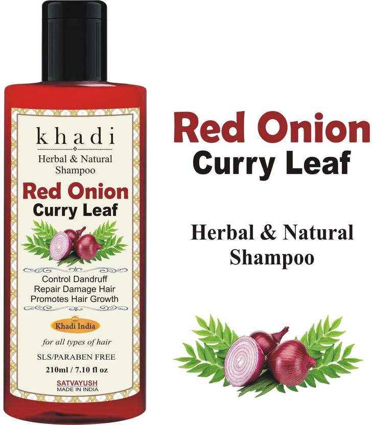 Satvayush Khadi Red Onion Curry Leaf Best Anti Hair Fall & Anti ...