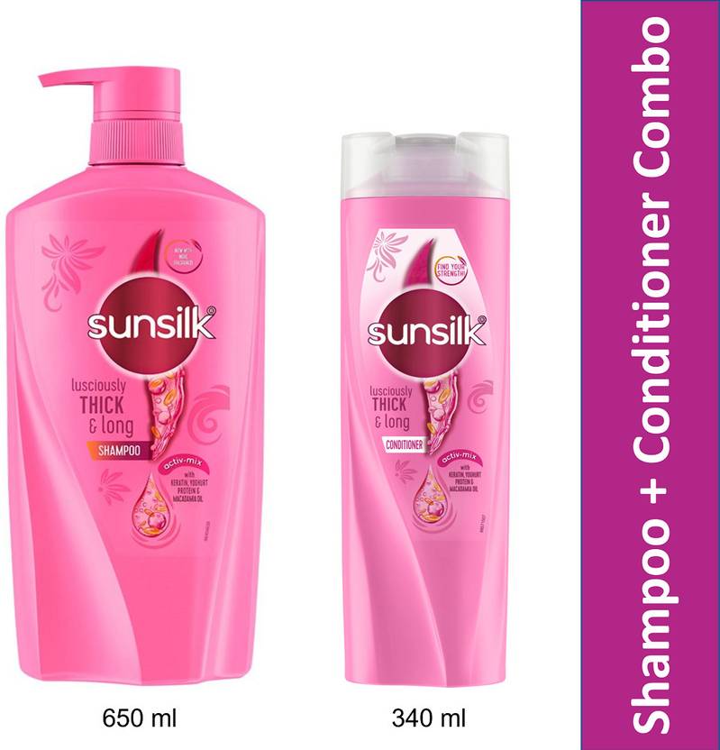 SUNSILK Lusciously Thick & Long Shampoo & Conditioner - Price in India, Buy SUNSILK Lusciously ...