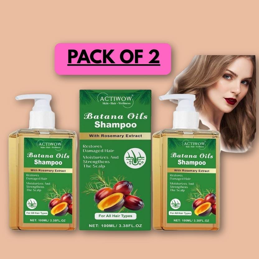 ACTIWOW Batana Oil Shampoo with Botanical Oil Clean - Price in India ...