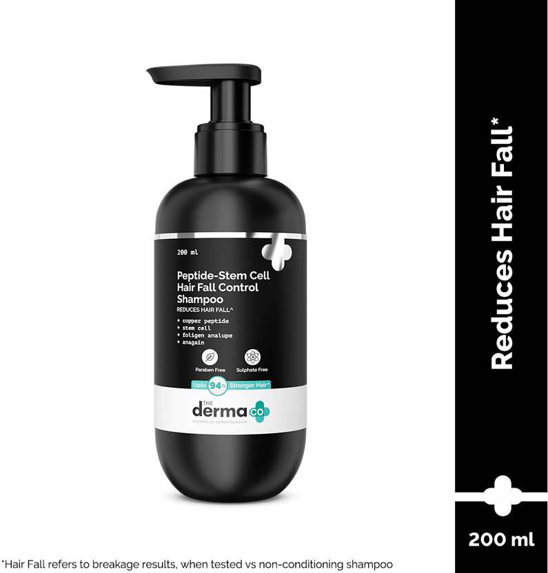 The Derma Co Peptide- Stem Cell Hair Fall Control Shampoo | Reduces ...