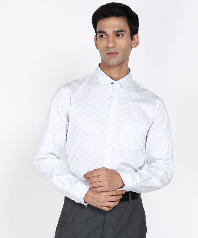 PETER ENGLAND Men Checkered Formal Light Blue, White Shirt - Buy PETER ...