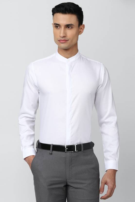 PETER ENGLAND Men Solid Formal White Shirt - Buy PETER ENGLAND Men ...