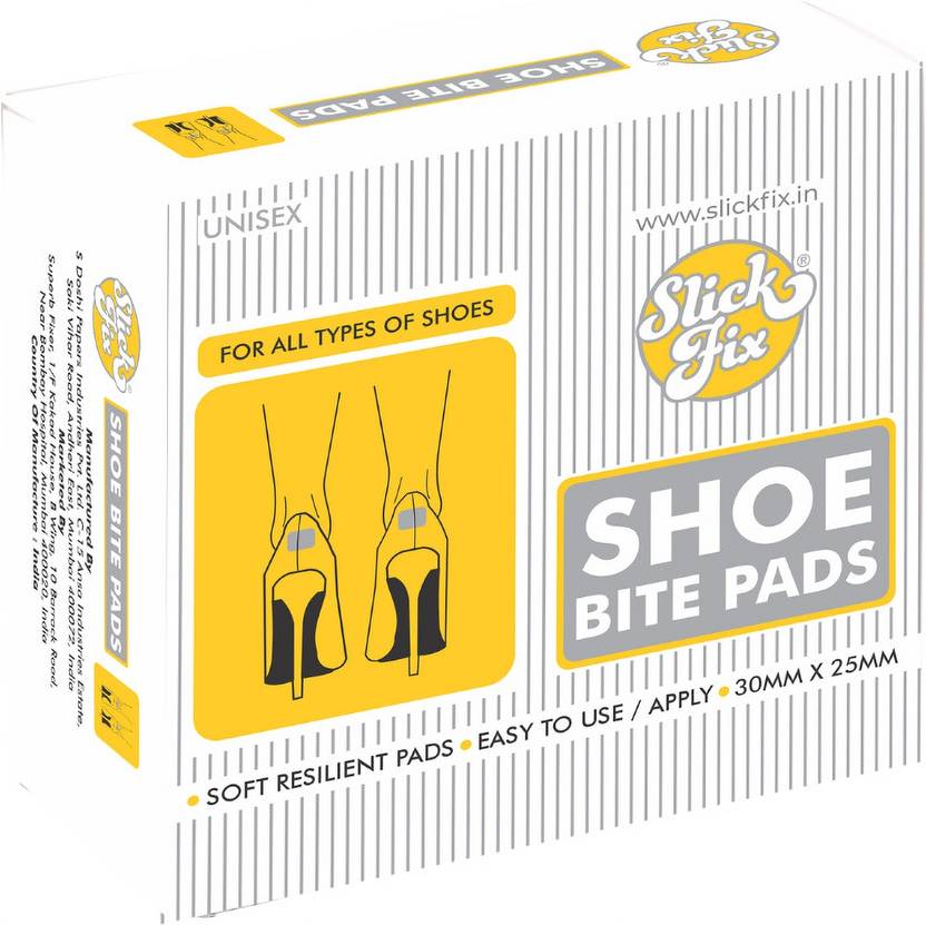 SLICKFIX Shoe Bite Protector Pads (24-Pcs) Self-Adhesive Skin Friendly ...