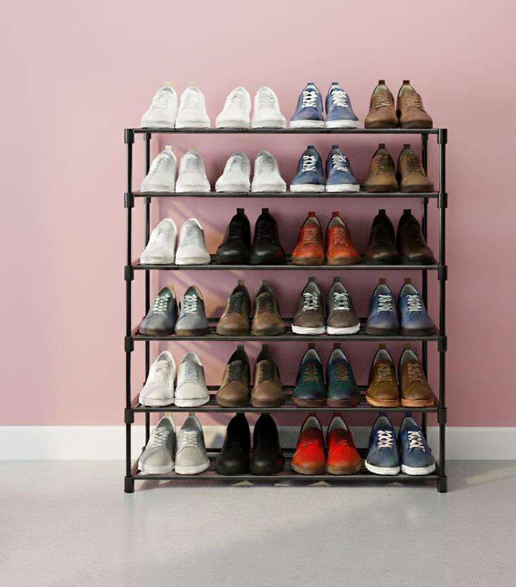 shreejikart 6 Layer Plastic Shoe Rack – Comfort Plastic Shoe Stand ...