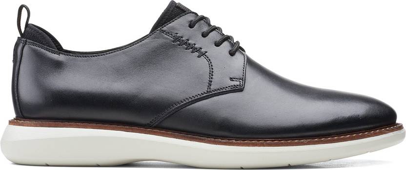 CLARKS Brantin Low Black Leather Sneakers For Men - Buy CLARKS Brantin ...