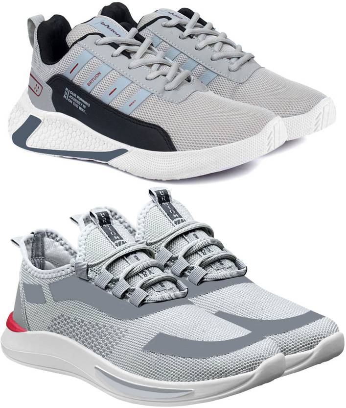 BRUTON Combo Pack of 2 Sports Shoes Running Shoes For Men Running Shoes ...