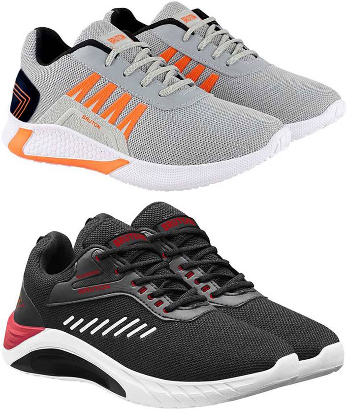 BRUTON Combo Pack of 2 Sports Shoes Running Shoes For Men Running Shoes ...