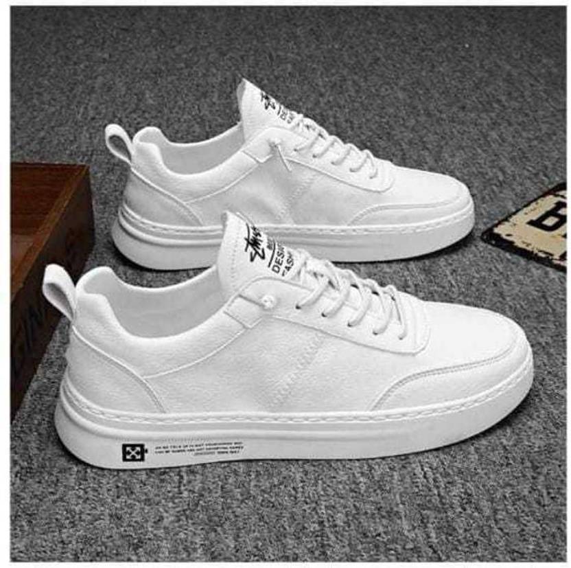 ASF WHITE HOURS ASF WHITE HOURS Mens causal White Gray Snekaers Shoes ...