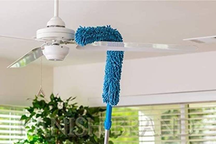 GLERK Fan Cleaner Brush with Long Rod Flexible Fan Cleaning Mop ...