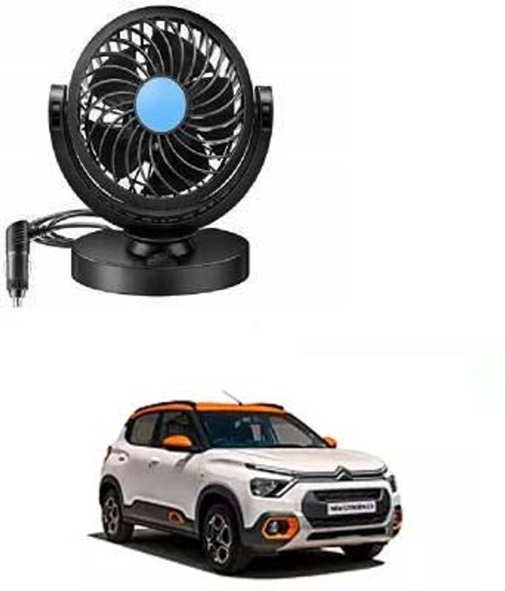 paxauto Car Mini Electric Fan 360 Rotating Strong Wind Fan Low Noise ...