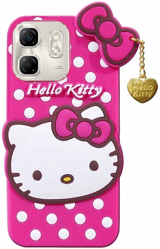 COVERBLACK Back Cover for Infinix Hot 50i | Soft Cat Hello Kitty With ...