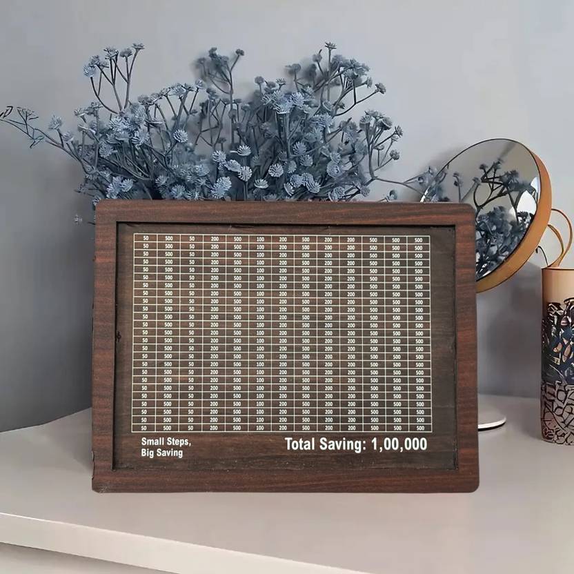 Miboo Wooden money saving box gullak coin bank piggy bank for kids bank ...